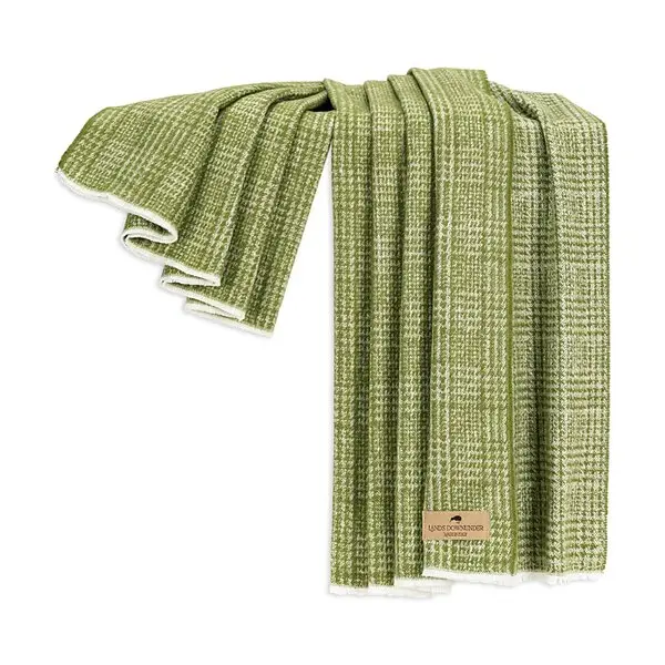 LANDS DOWNUNDER Sutton Plaid Throw - Fern