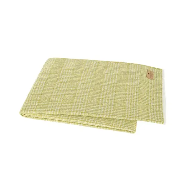 LANDS DOWNUNDER Sutton Plaid Throw - Lemongrass
