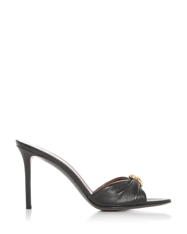 GIUSEPPE ZANOTTI Clandestino Nugget Slide Sandals - Nero