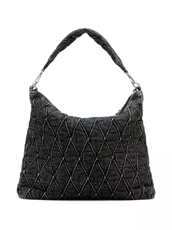 DIESEL® Quilted Shoulder Bag With Chain - Black