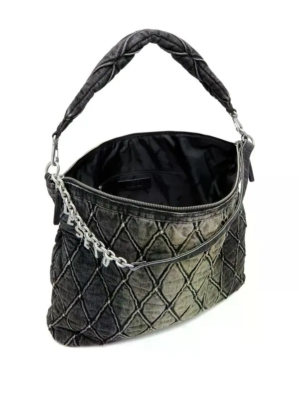 DIESEL® Quilted Shoulder Bag With Chain - Black
