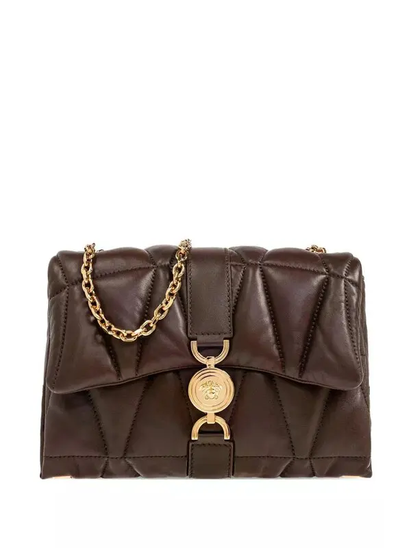 Versace Kleio Quilted Shoulder Bag - Brown