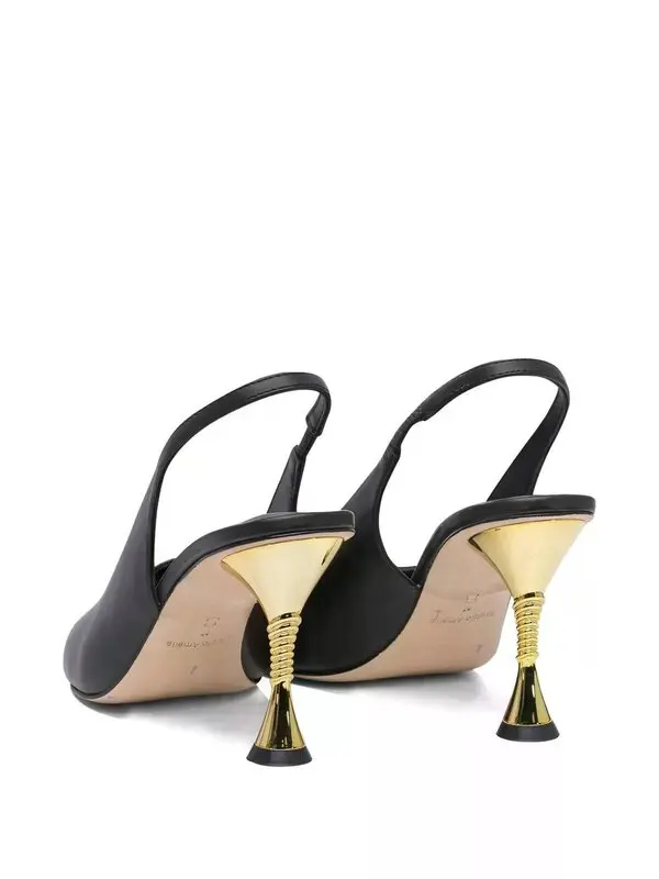 Studio Amelia Sculptural Heel Slingback Pumps