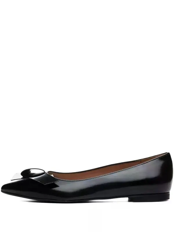 POCHE PARIS Lorraine Flat Pumps - Black