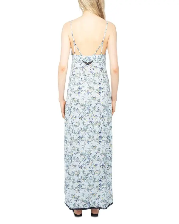 Zadig&Voltaire Ramelil Soft Flower Dress - Cloud