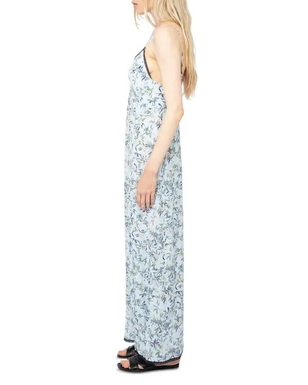 Zadig&Voltaire Ramelil Soft Flower Dress - Cloud