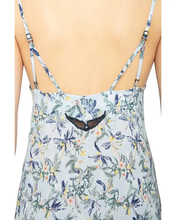 Zadig&Voltaire Ramelil Soft Flower Dress - Cloud