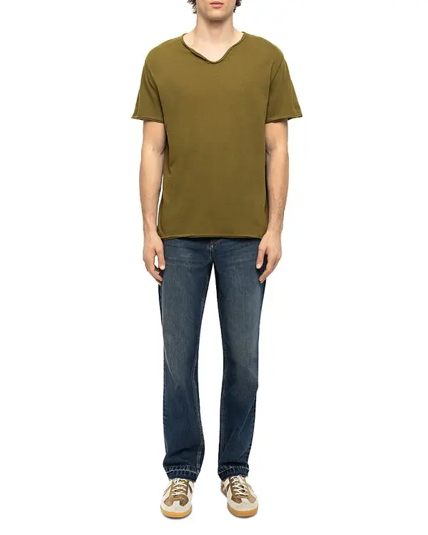 Zadig&Voltaire Monastir Split Collar Tee - Mousse