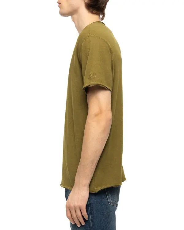 Zadig&Voltaire Monastir Split Collar Tee - Mousse
