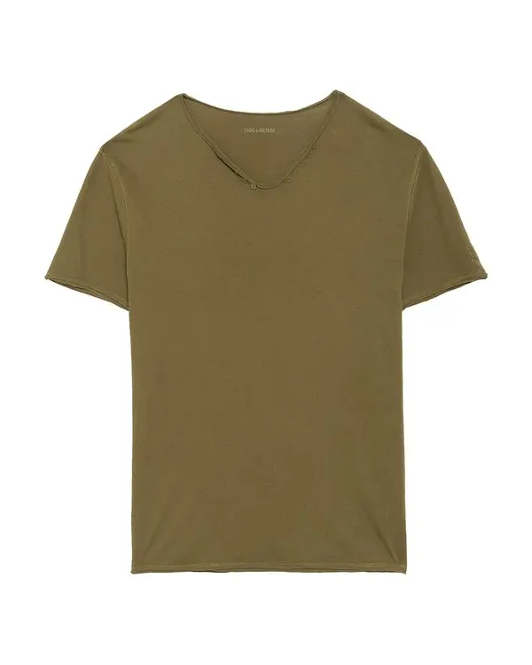 Zadig&Voltaire Monastir Split Collar Tee - Mousse