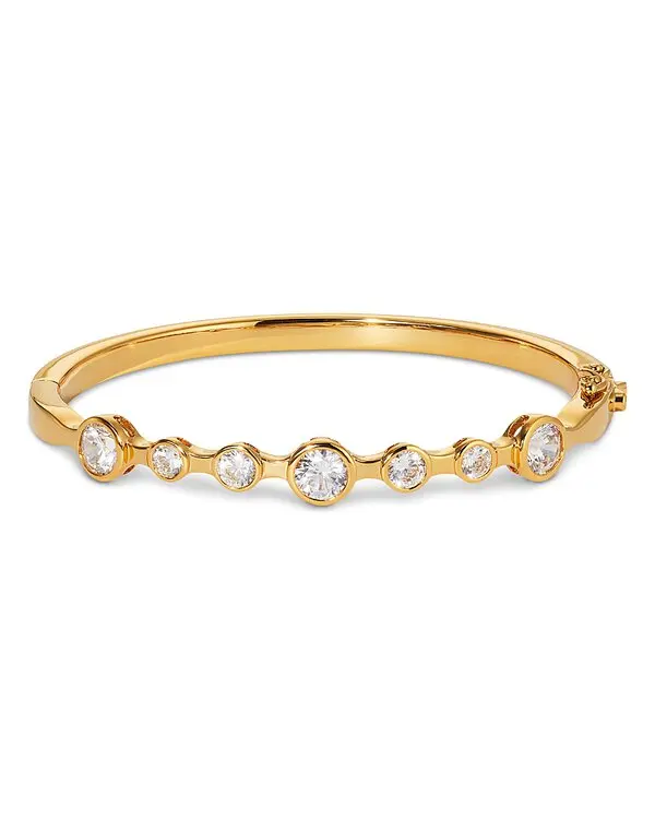 Nadri Bklyn Cubic Zirconia Stone Bangle Bracelet - Gold