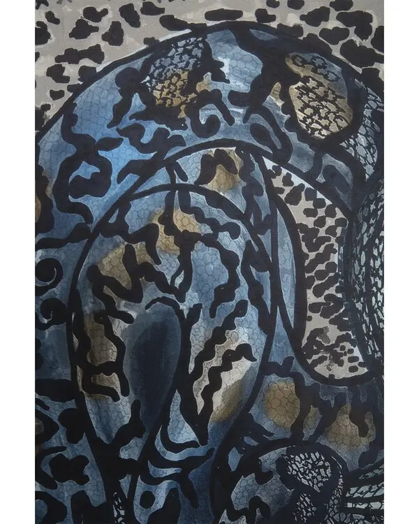 Zadig&Voltaire Billie Snakes Square Scarf - Medium Grey