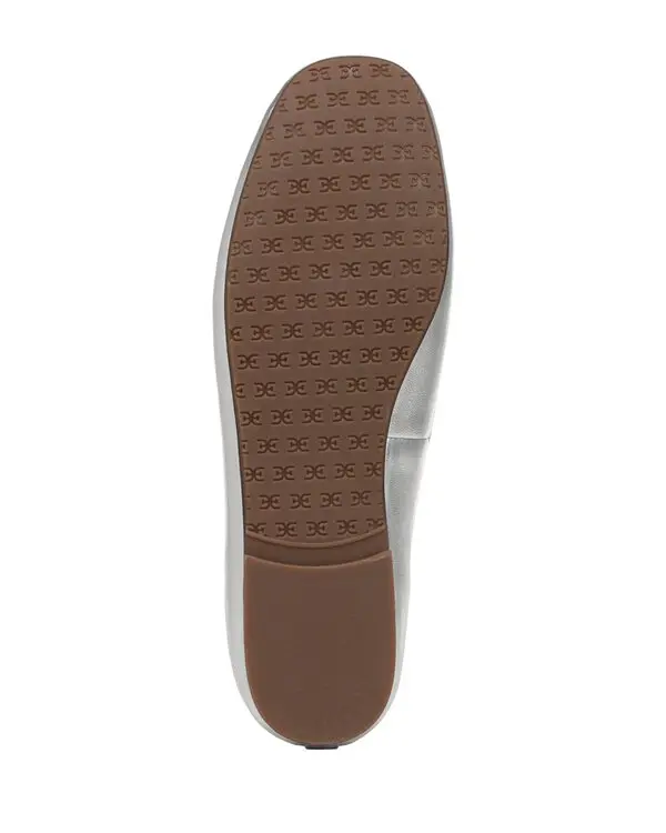 Sam Edelman Alie Leather Ballet Flats - Silver