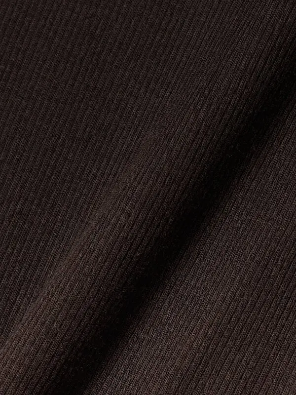Khaite Leesal Jersey Midi Dress - Brown