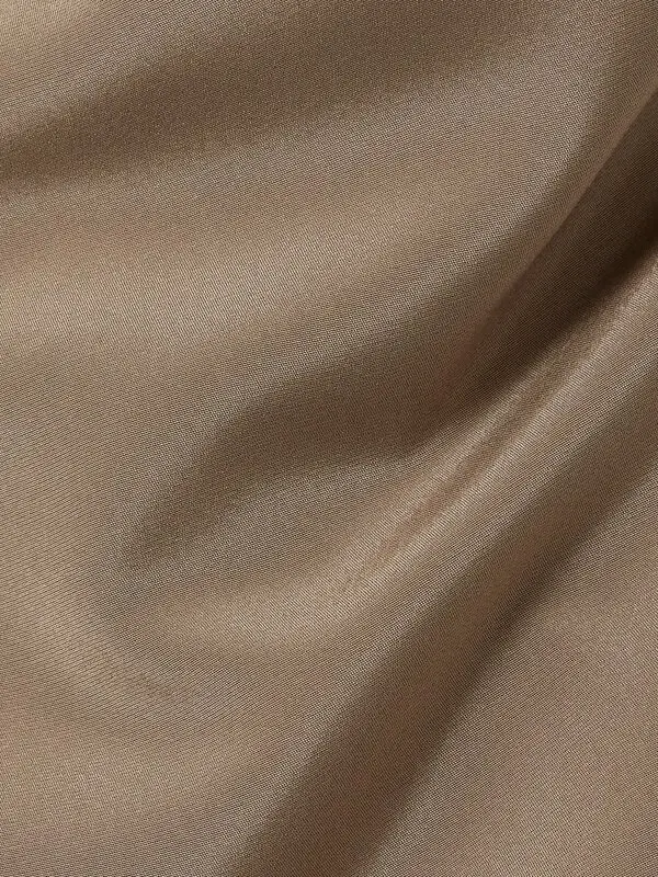 Max Mara Ossola Silk-blend Shirt Dress - Brown