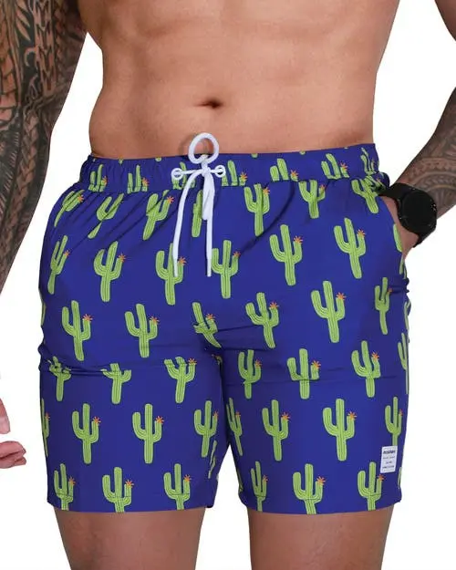 MOSMANN AUSTRALIA Board Shorts - Blue Cactus