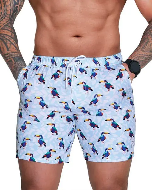 MOSMANN AUSTRALIA Board Shorts - Blue Toucan