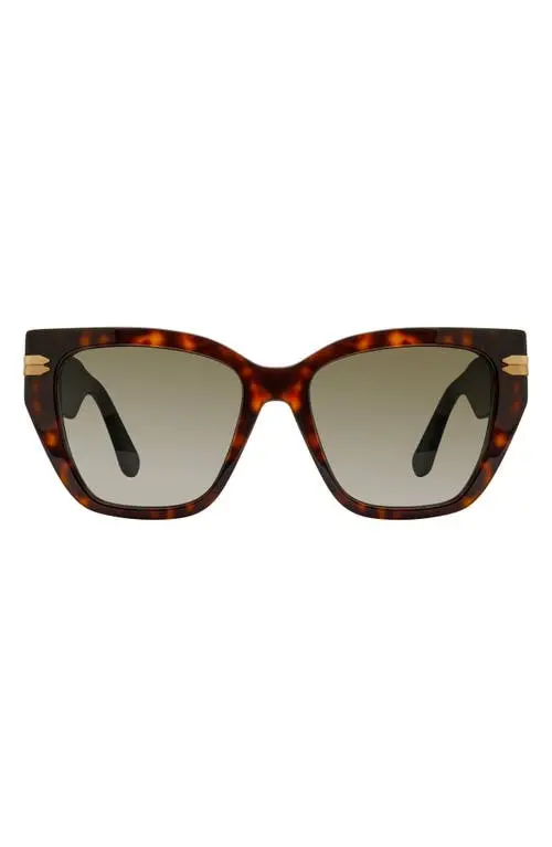 STUART WEITZMAN 53mm Cat Eye Sunglasses - Havana