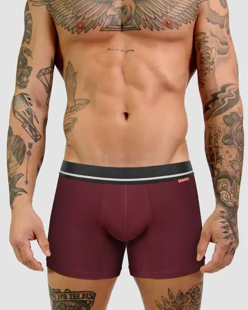 MOSMANN AUSTRALIA Ultra-soft Boxers - Burgundy
