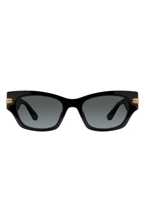 STUART WEITZMAN 52mm Rectangular Sunglasses - Black