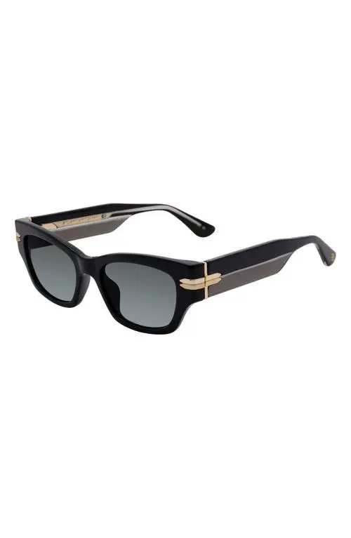 STUART WEITZMAN 52mm Rectangular Sunglasses - Black