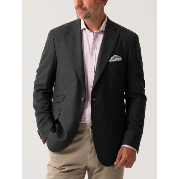 KOY CLOTHING Wool & Cashmere Blend Blazer - Olive