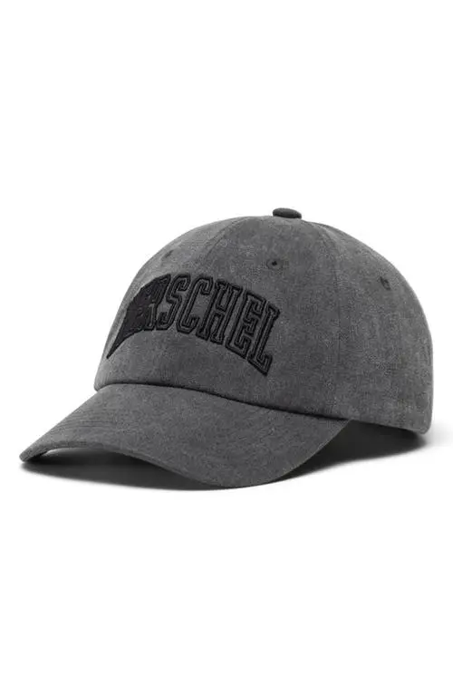 Herschel Supply Co. Sylas Faculty Baseball Cap - Black Stonewash