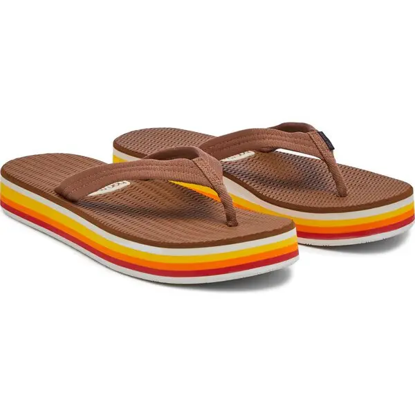 HARI MARI Dunes Sunset Waterproof Flip-flop - Acorn