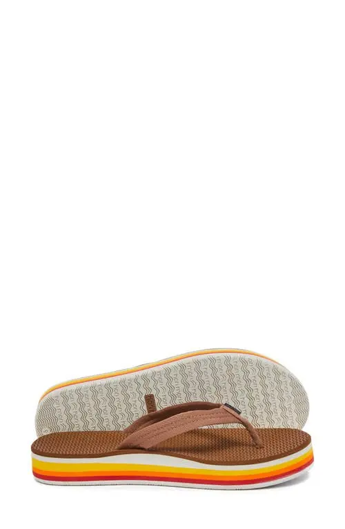 HARI MARI Dunes Sunset Waterproof Flip-flop - Acorn