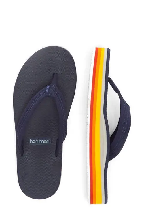 HARI MARI Dunes Sunset Waterproof Flip-flop - Navy