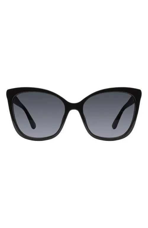 STUART WEITZMAN 56mm Butterfly Sunglasses - Black