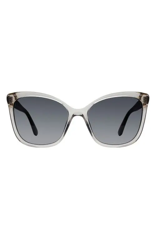 STUART WEITZMAN 56mm Butterfly Sunglasses - Grey