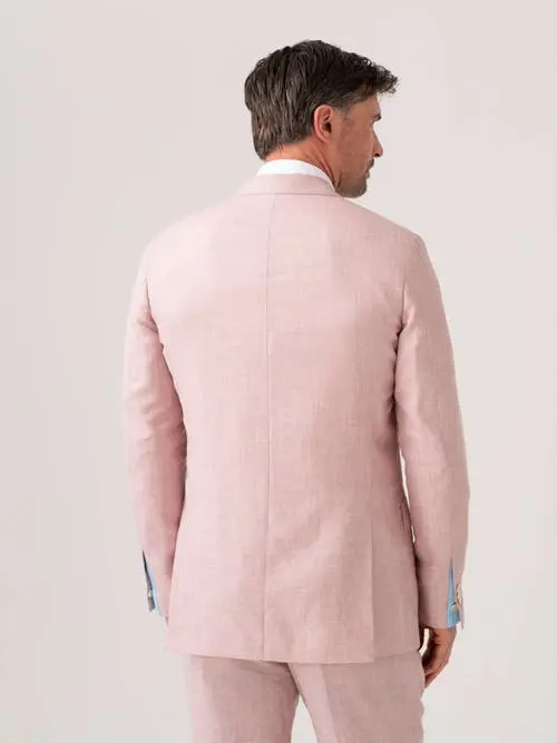 KOY CLOTHING Linen Blend Blazer - Pink