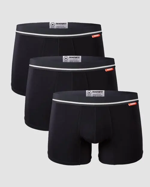MOSMANN AUSTRALIA 3-pack Boxers - Black