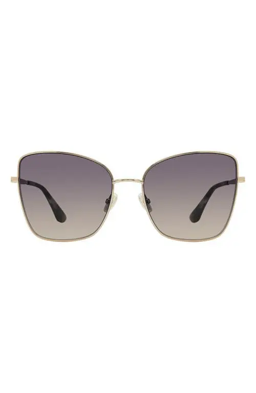 STUART WEITZMAN Butterfly Sunglasses - Gold Beige Havana