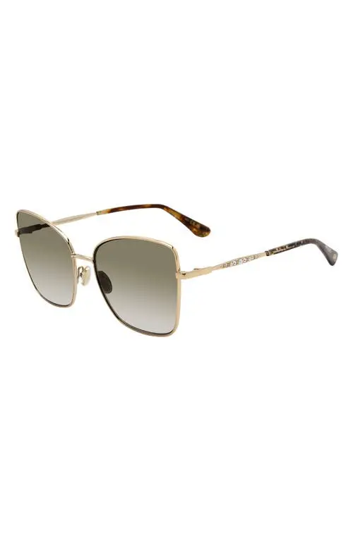 STUART WEITZMAN Butterfly Sunglasses - Gold Havana