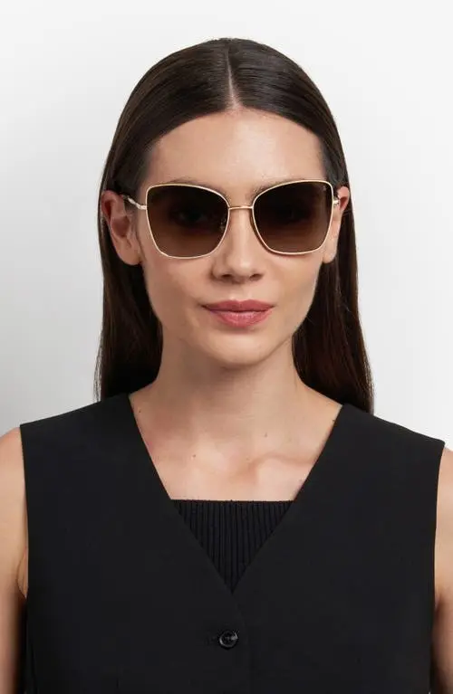 STUART WEITZMAN Butterfly Sunglasses - Gold Havana
