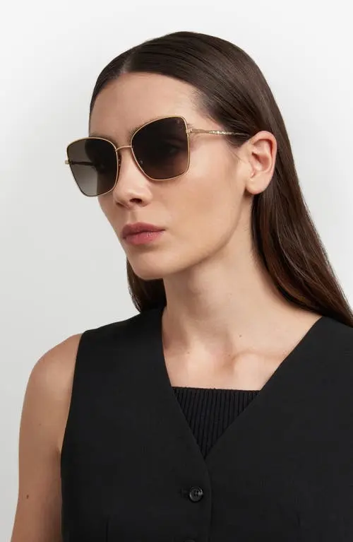 STUART WEITZMAN Butterfly Sunglasses - Gold Havana
