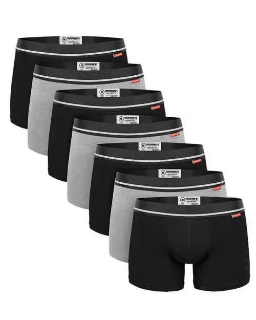 MOSMANN AUSTRALIA 7-pack Boxers - Grey Multi