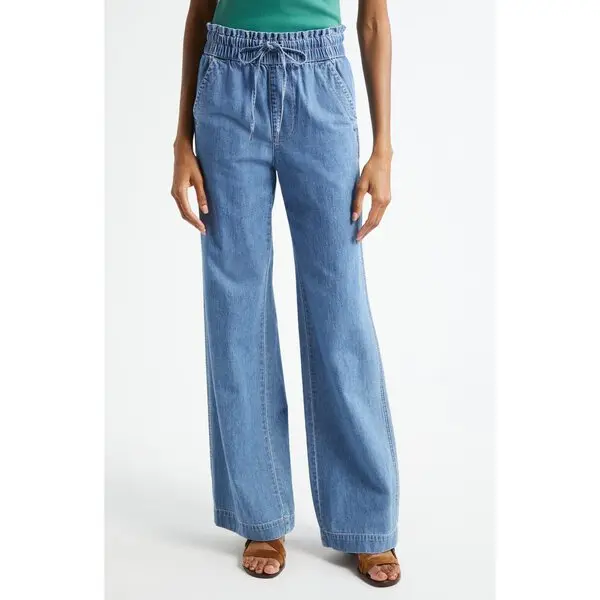 Veronica Beard Dunford Drawstring Jeans