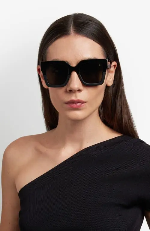 STUART WEITZMAN 51mm Polarized Square Sunglasses