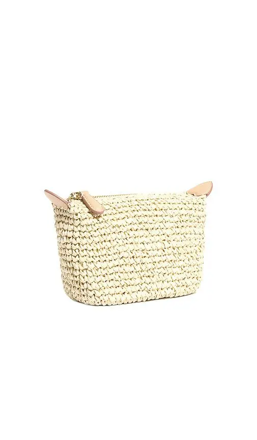 Stoney Clover Lane Raffia Pouchette