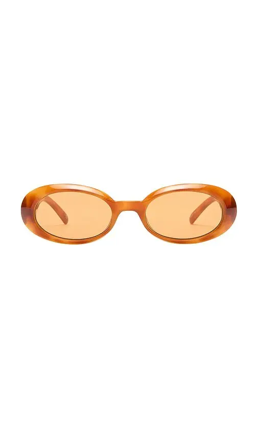 Le Specs Work It! Sunglasses - Vintage Tort & Amber Tint