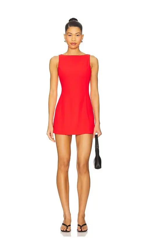 Amanda Uprichard Francie Romper - Crimson