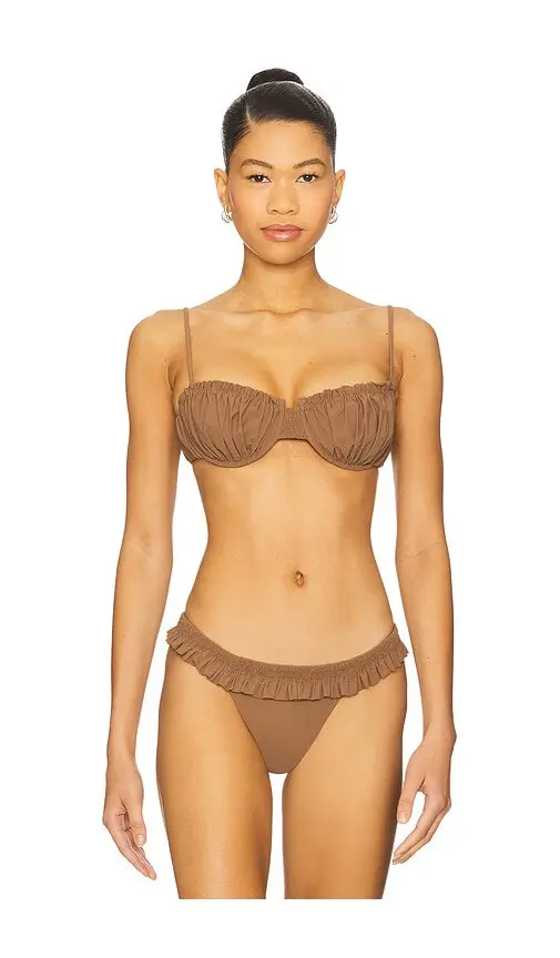 Faithfull The Brand Esterel Bikini Top - Clay