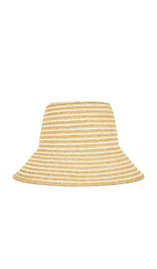 Lack Of Color Reef Bucket Hat - Snow Stripe