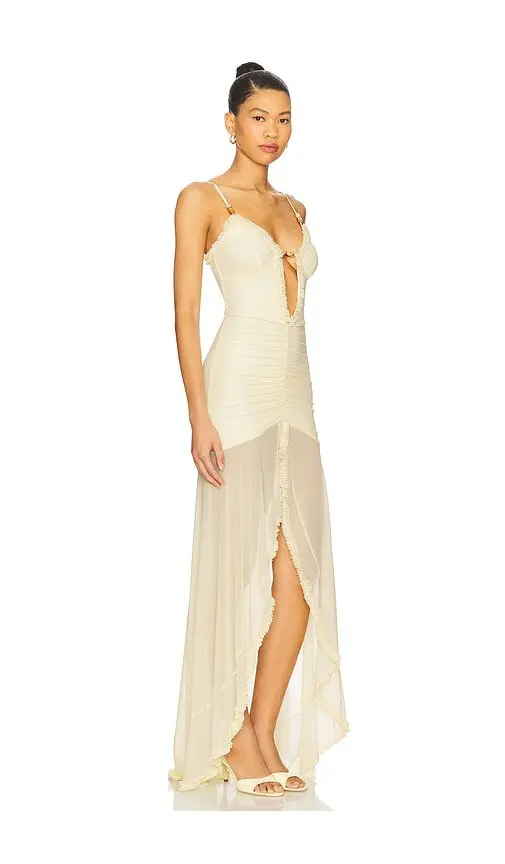 RUNAWAY THE LABEL Kiata Maxi Dress - Lemon