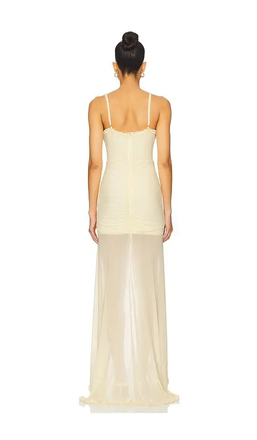 RUNAWAY THE LABEL Kiata Maxi Dress - Lemon