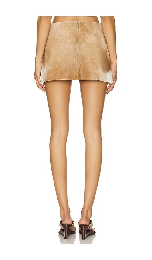 ZUT Cowhide Mini Skirt