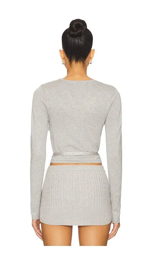 Frankies Bikinis Whisper Knit Wrap Top